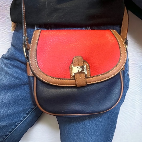 Tignanello | Bags | Tig By Tignanello Blue And Red Cute Vegan Leather ...